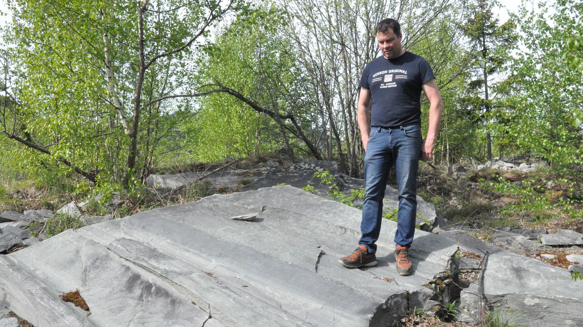 Skiferblokk i Sorperoa: – É savne’n itte, så’n ha nok li der naugre år ...