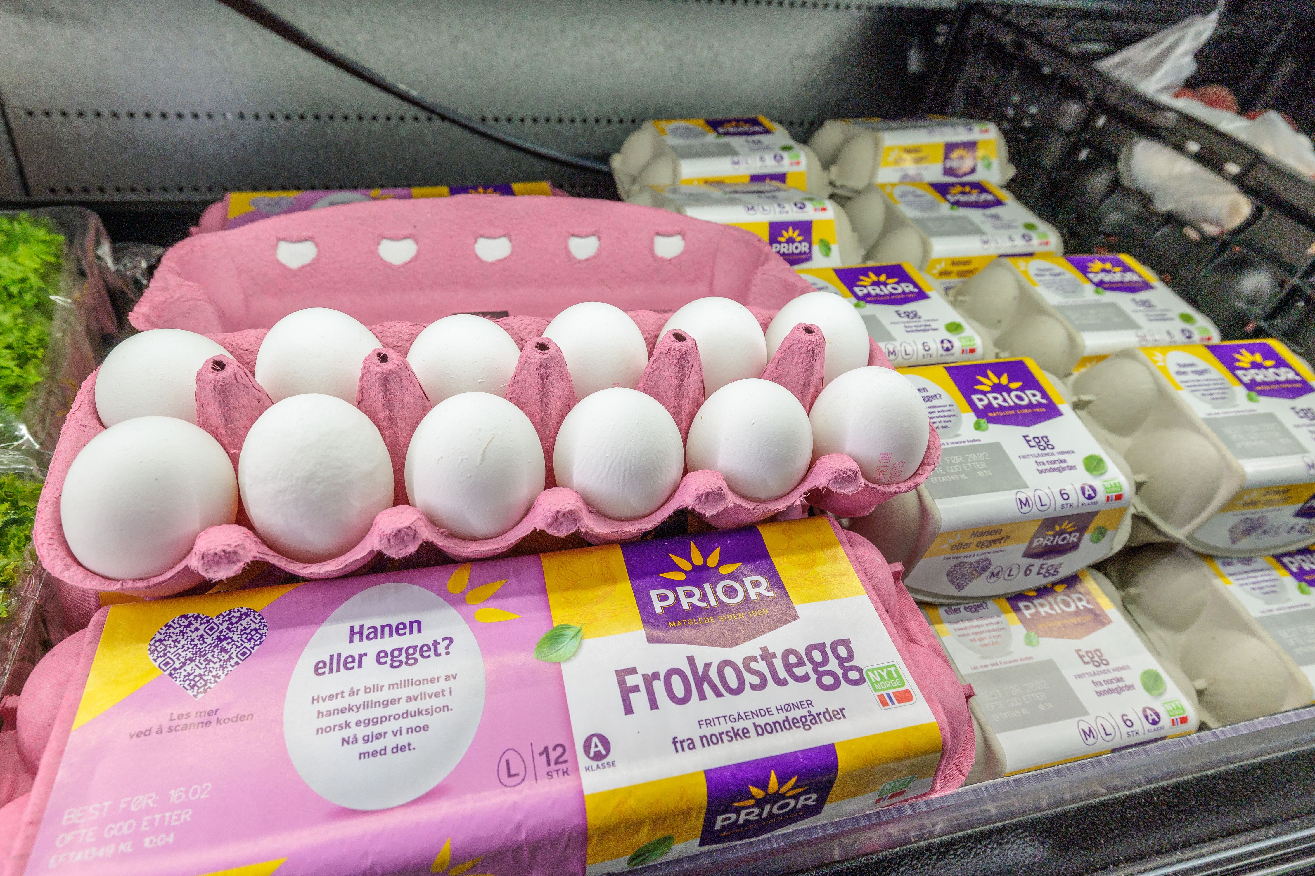 Dette er egg-status i butikkene
