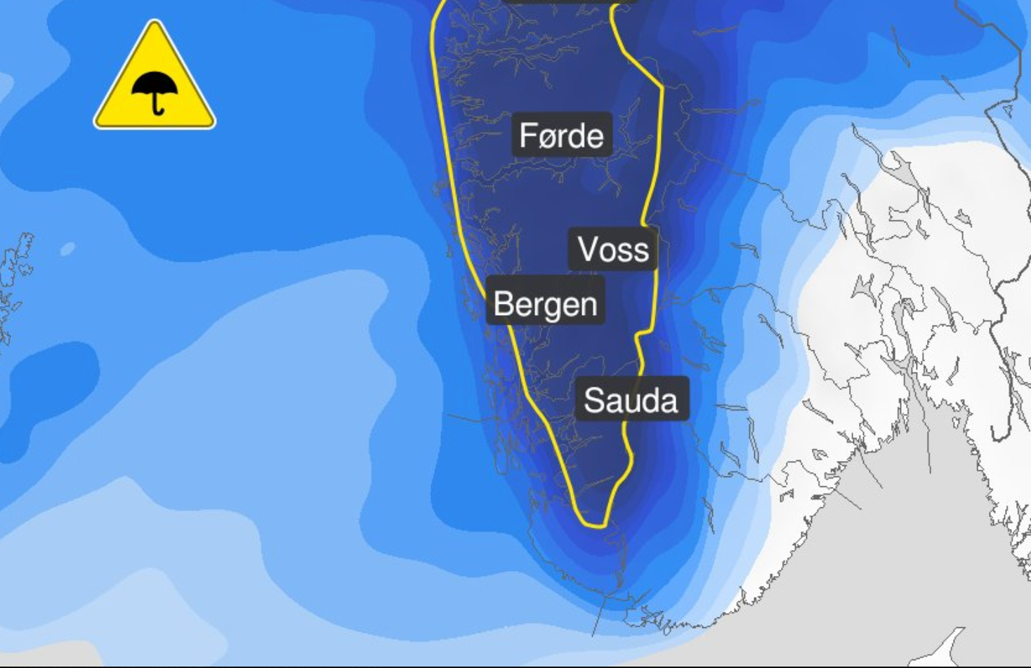 Til veka skal det bøtta ned. Sender ut fare­varsel - sunnhordland.no