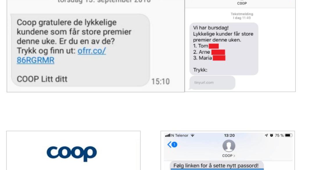Coop advarer mot frekk sms-svindel - adressa.no Coop advarer mot frekk sms-svindel - adressa.no