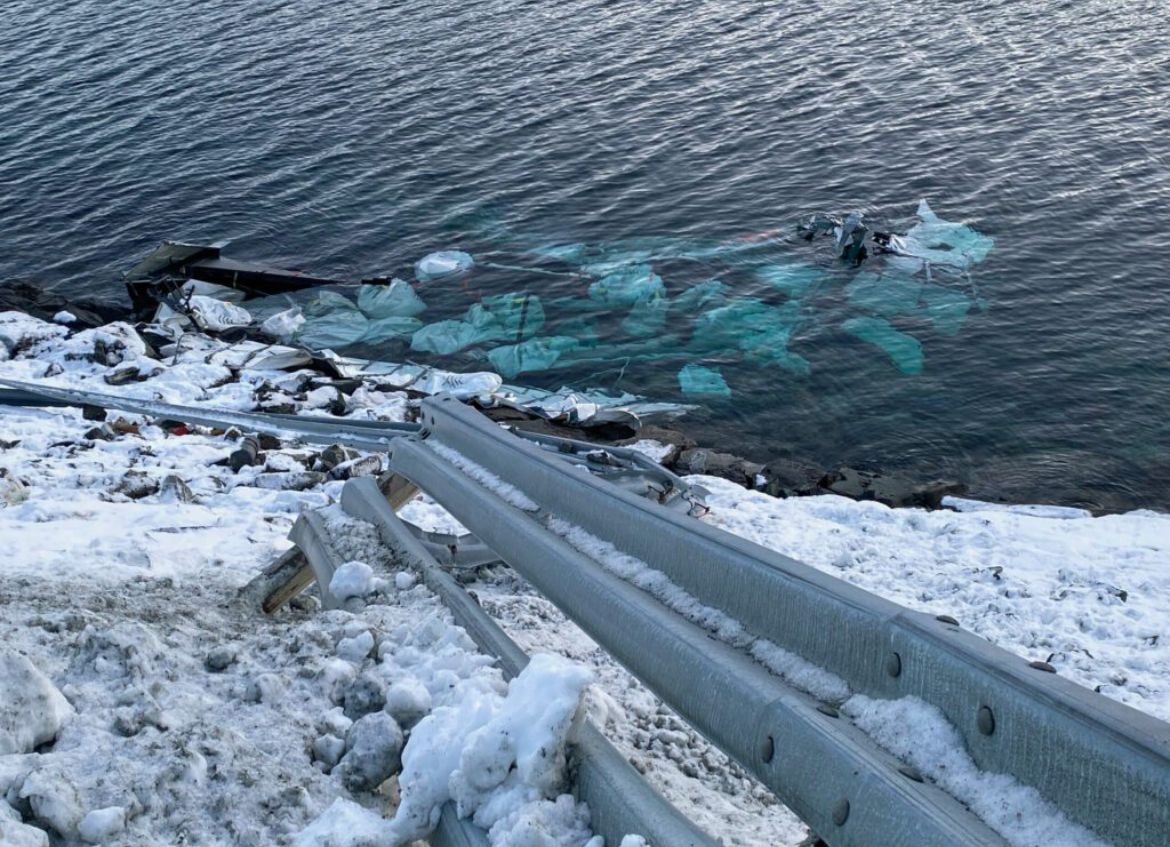 Her ligger det havarerte vogntoget - banett.no