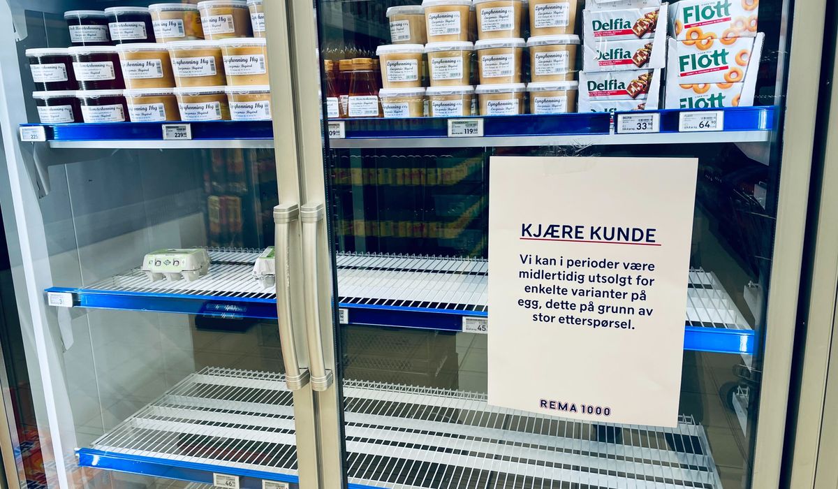Eggmangelen blir trolig langvarig: – Finner du noen, så kjøp ... Eggmangelen blir trolig langvarig: – Finner du noen, så kjøp ...