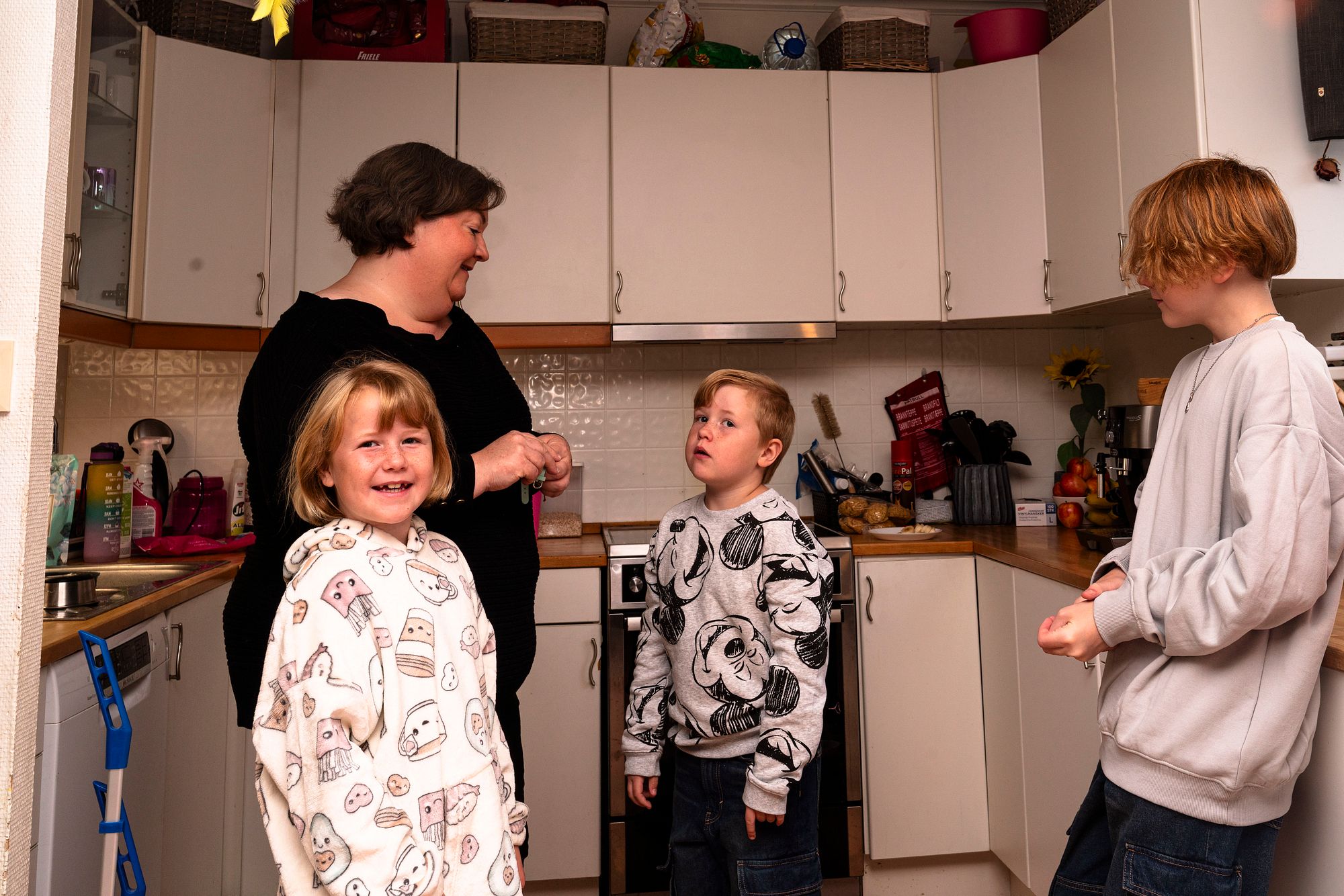 Silje Oline og Noora Marie var ekstra spente før første skule­dag ...